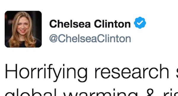 Chelsea Clinton Wonders If Global Warming Is Connected To Diabetes ...
