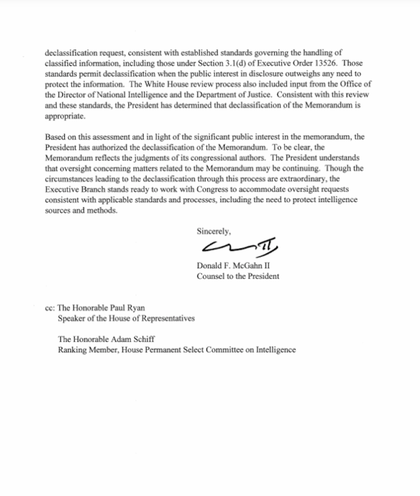 Here Is The Full FISA Memo! – Chicks On The Right