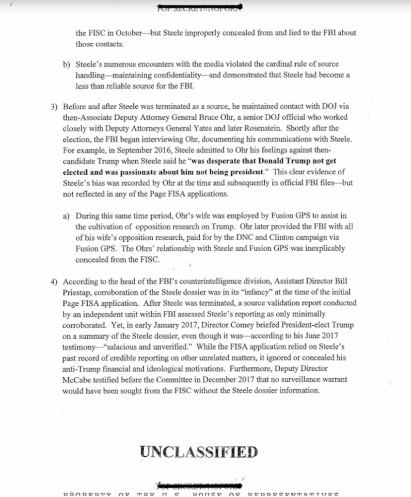 Here Is The Full FISA Memo! – Chicks On The Right