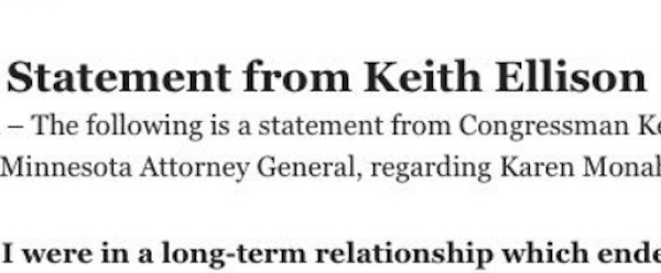 Keith Ellison Finally Responds To The Allegations Of Domestic Abuse ...