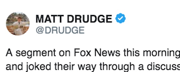 Fox News Responds To Matt Drudge’s Big Critique – Chicks On The Right