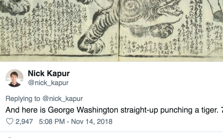 Did You Know George Washington Punched Tigers With His Bare Hands? This ...