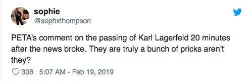 Fashion Legend Dies – PETA Immediately CELEBRATES His Death – Chicks On ...