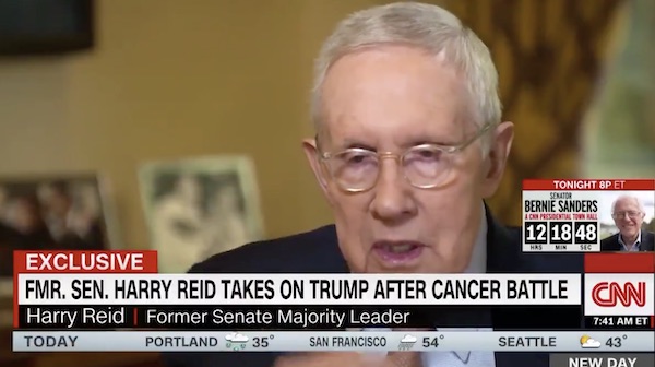 Harry Reid Publicly Whines About Trump, Trump Hits Back – Chicks On The ...