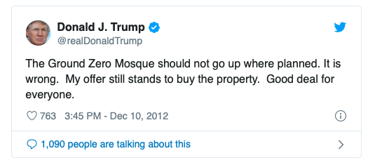 Remember Bloomberg Wanted To Build A Mosque Near Ground Zero To “Unite ...