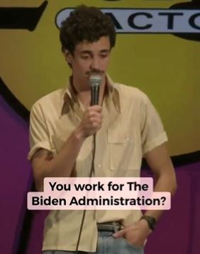 Watch This Comedian Embarrass A Biden Staffer – Chicks On The Right